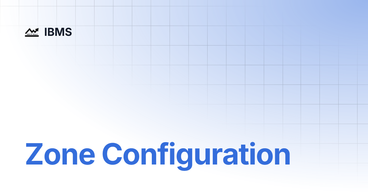 Zone Configuration | IBMS